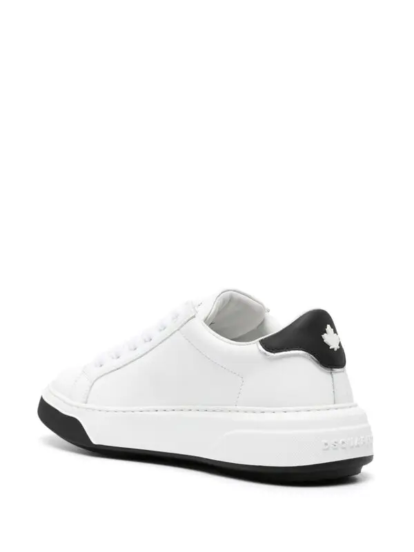 Dsquared2 Embossed Logo Leaf Print Sneakers