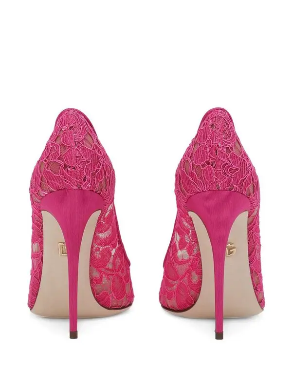 Dolce & Gabbana Guipure Lace Pumps - Pink