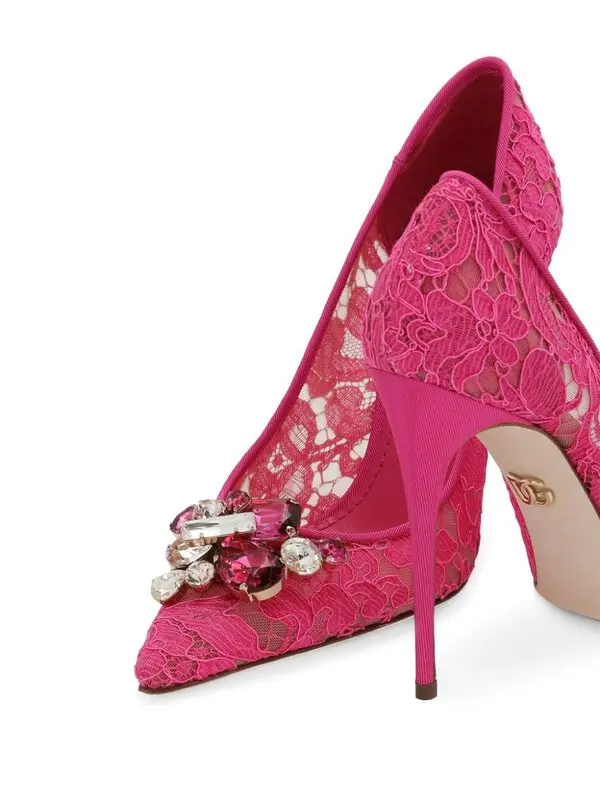 Dolce & Gabbana Guipure Lace Pumps - Pink