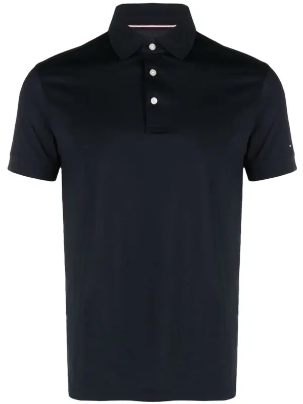 Tommy Hilfiger Logo-embroidered Cotton Polo Shirt