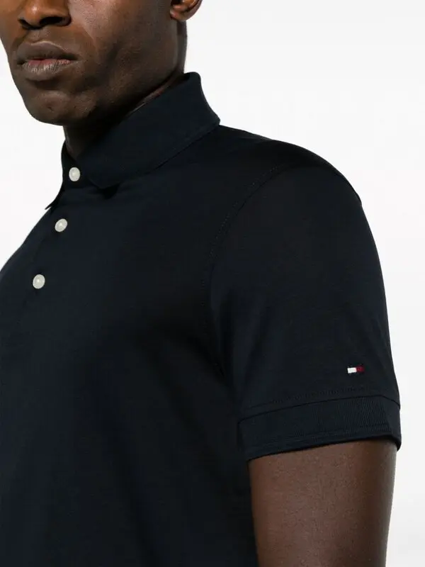 Tommy Hilfiger Logo-embroidered Cotton Polo Shirt