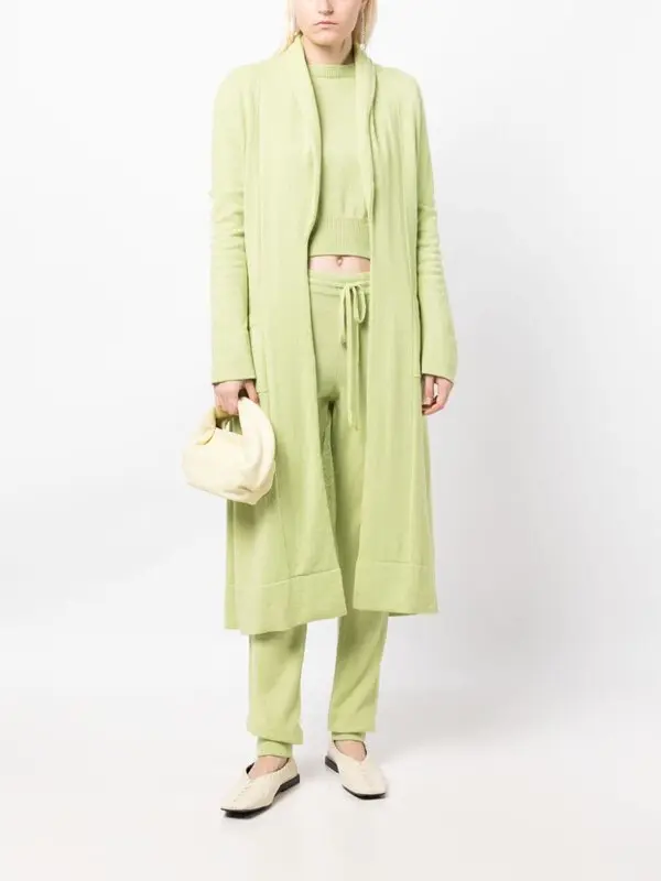 TEDDY CASHMERE Venezia Open-front Cardigan - Green
