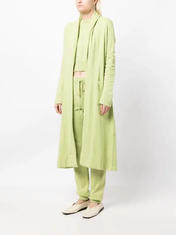 TEDDY CASHMERE Venezia Open-front Cardigan - Green