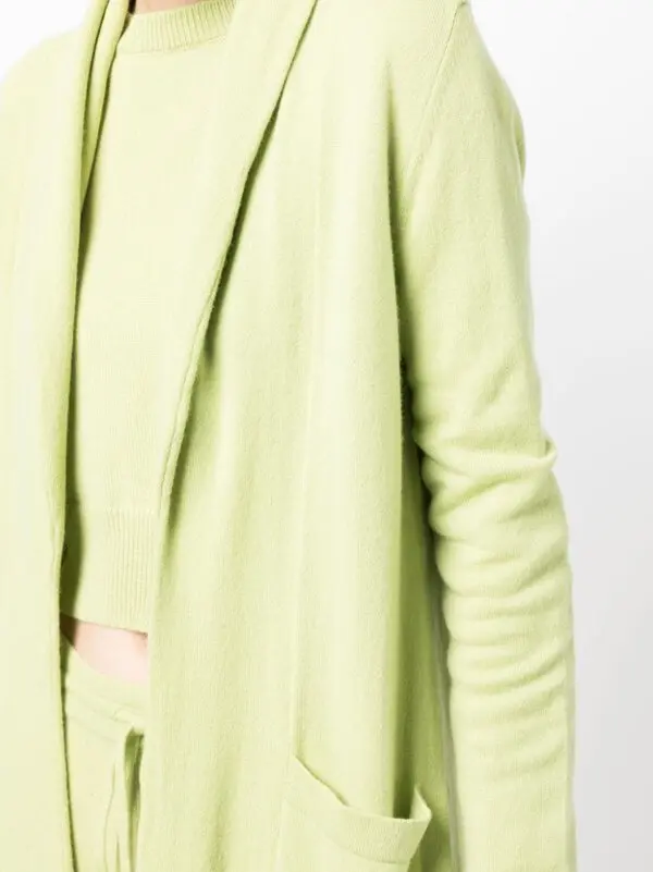 TEDDY CASHMERE Venezia Open-front Cardigan - Green