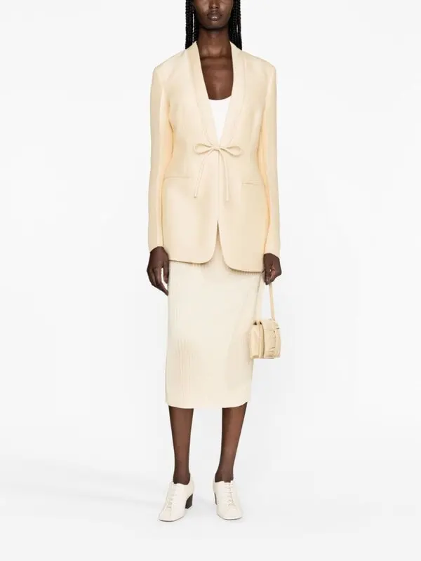 JIL SANDER Ribbed-knit Midi Skirt