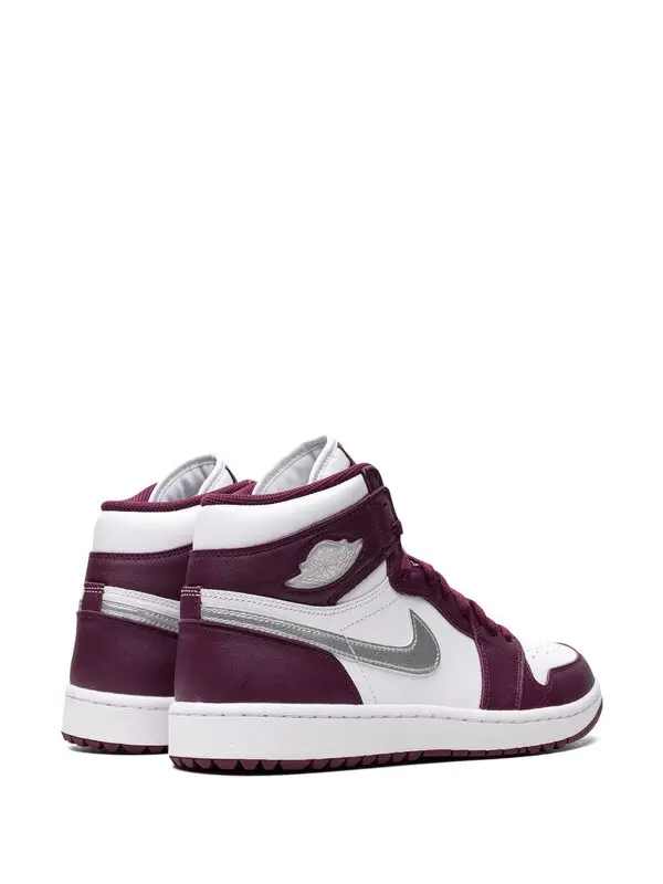 JORDAN Air 1 High Golf Bordeaux Sneakers
