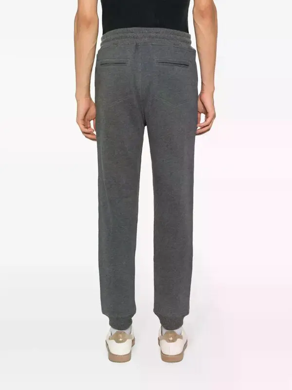 Brunello Cucinelli Drawstring Waistband Mélange-effect Trousers