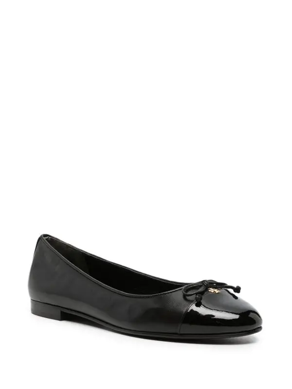 Tory Burch Cap-toe Ballet Flats - Black