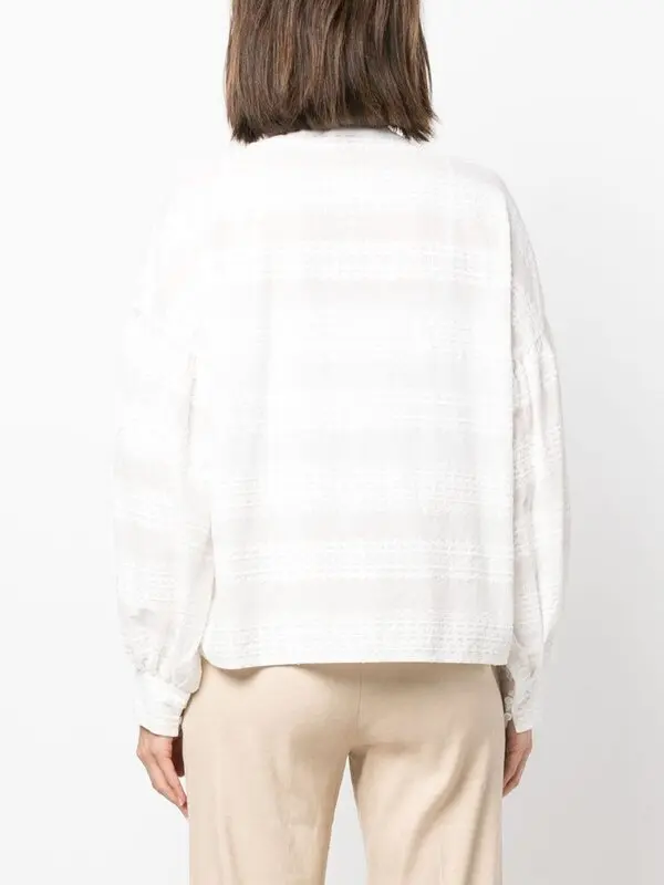 Maje Embroidered Ruffled Shirt
