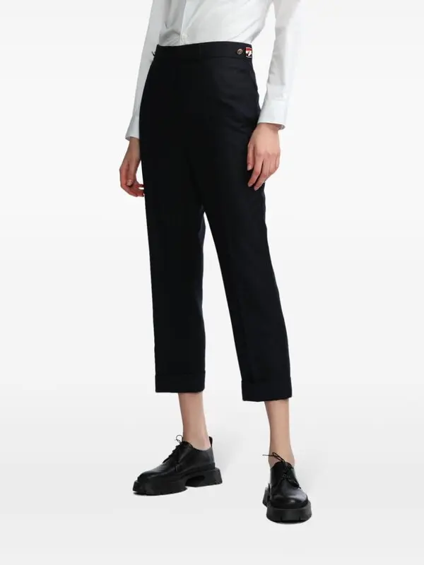 Thom Browne Super 120's Wool Twill Slim-fit Trousers - Blue