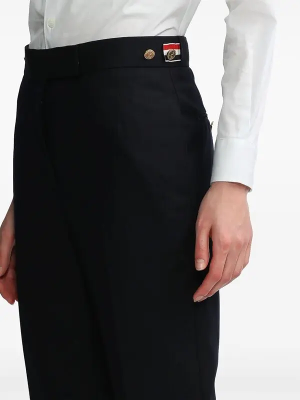 Thom Browne Super 120's Wool Twill Slim-fit Trousers - Blue