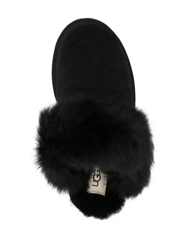 UGG Scuff Sis Shearling Slippers - Black