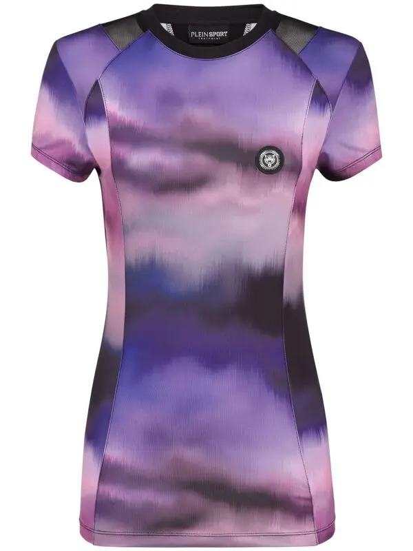 PLEIN SPORT Tie-dye T-shirt - Purple