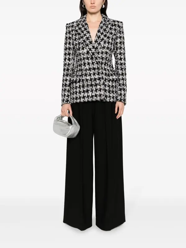 Faith Connexion Bouclé Houndstooth-pattern Blazer