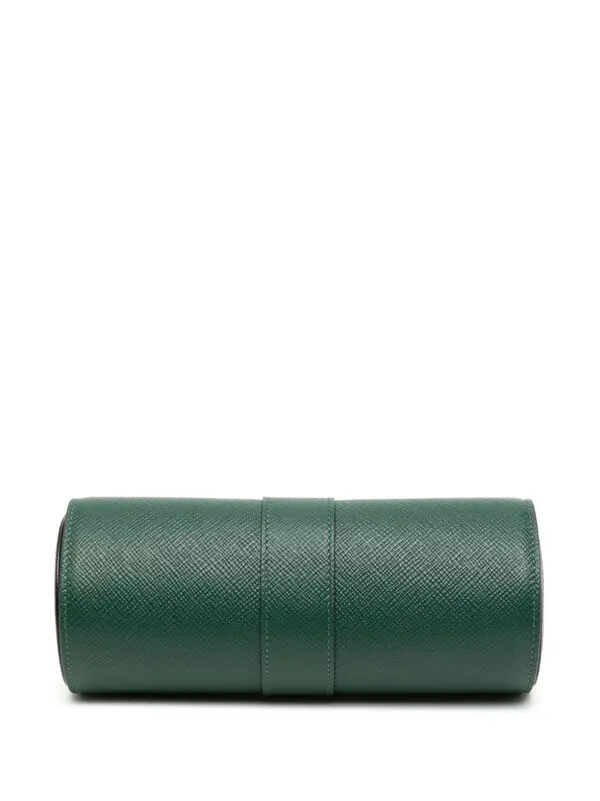 Smythson Panama Leather 3-watch Roll