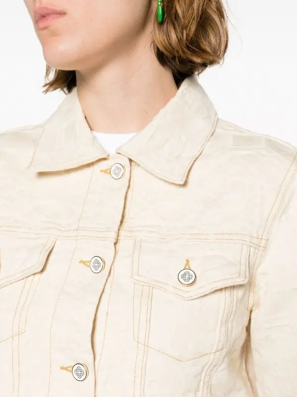 Casablanca Cropped Denim Jacket