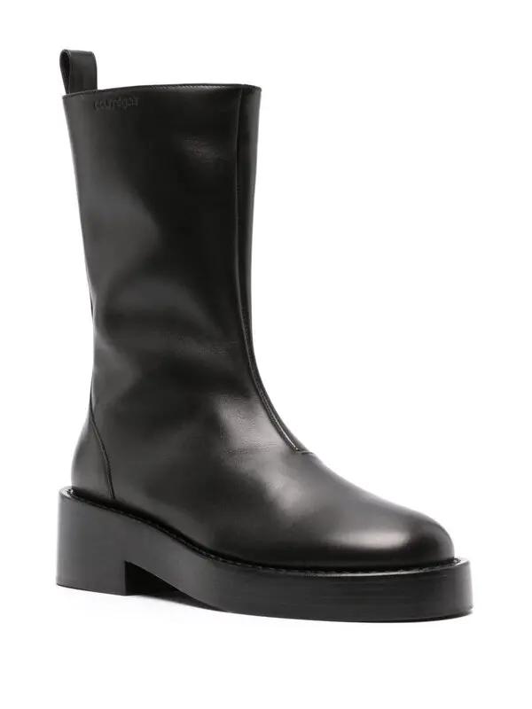 COURREGES 55mm Slip-on Leather Ankle Boots
