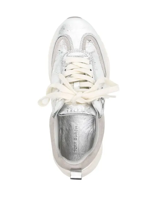 Tory Burch Good Luck Metallic-effect Sneakers