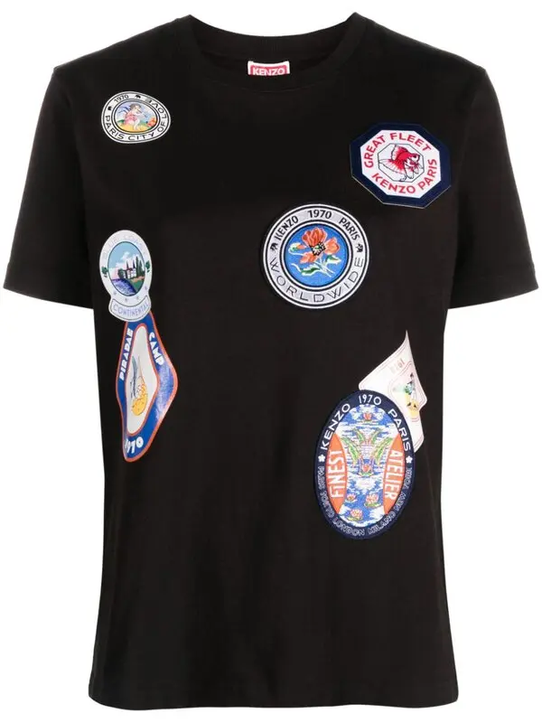 Kenzo World Patch-detail T-shirt