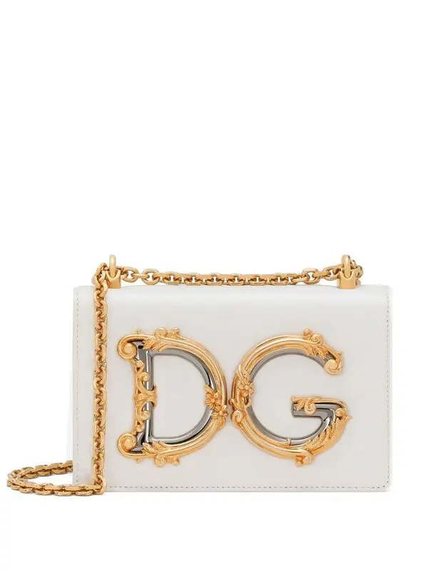 Dolce & Gabbana Lambskin Crossbody Bag - Neutrals