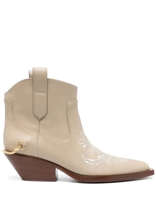 Zimmermann Duncan 45mm Leather Ankle Boots