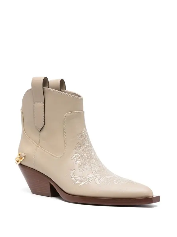 Zimmermann Duncan 45mm Leather Ankle Boots