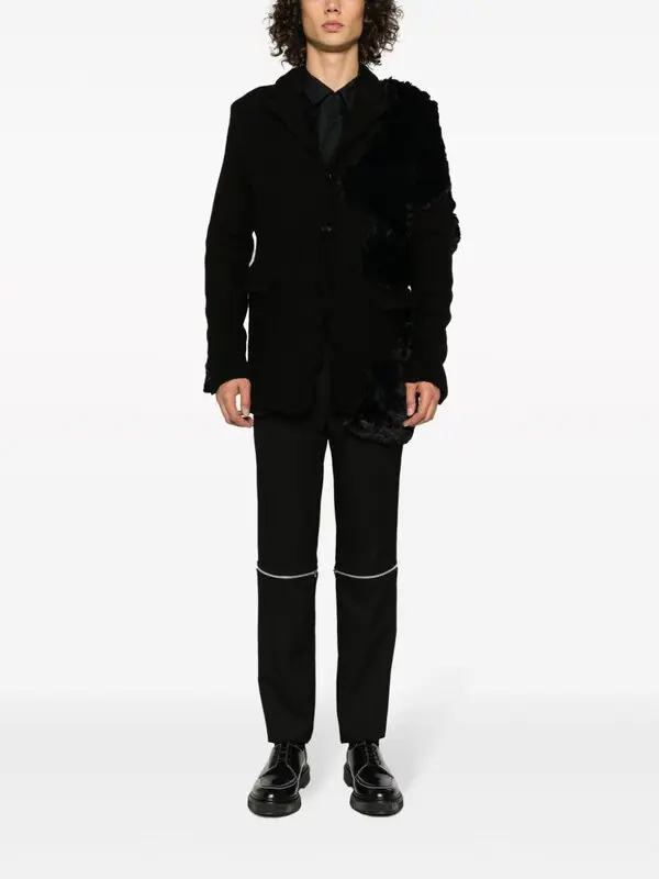 Comme Des Garçons Panelled Single-breasted Blazer