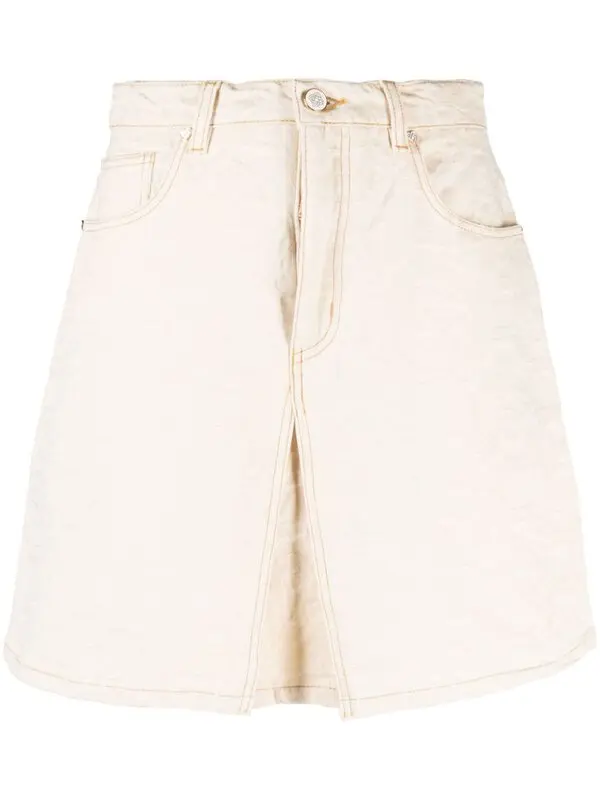 Casablanca Monogram-jacquard Denim Skirt