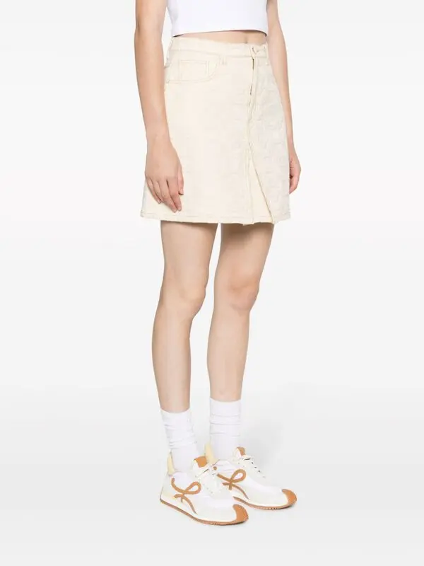 Casablanca Monogram-jacquard Denim Skirt