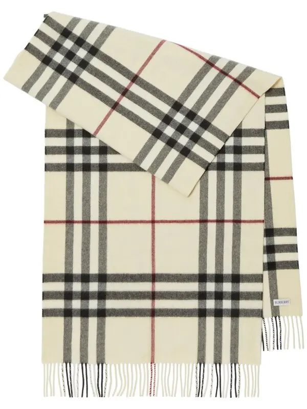 Burberry Check-pattern Cashmere Scarf - Neutrals
