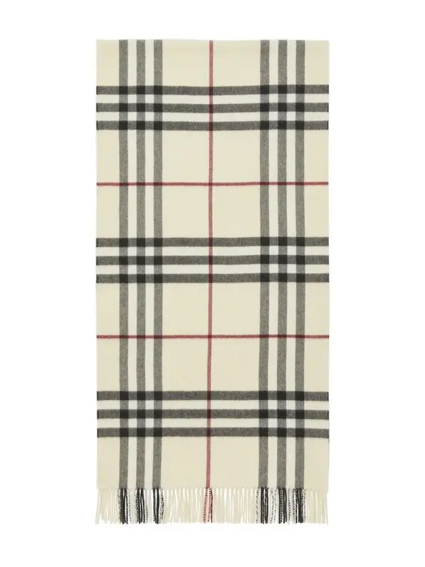 Burberry Check-pattern Cashmere Scarf