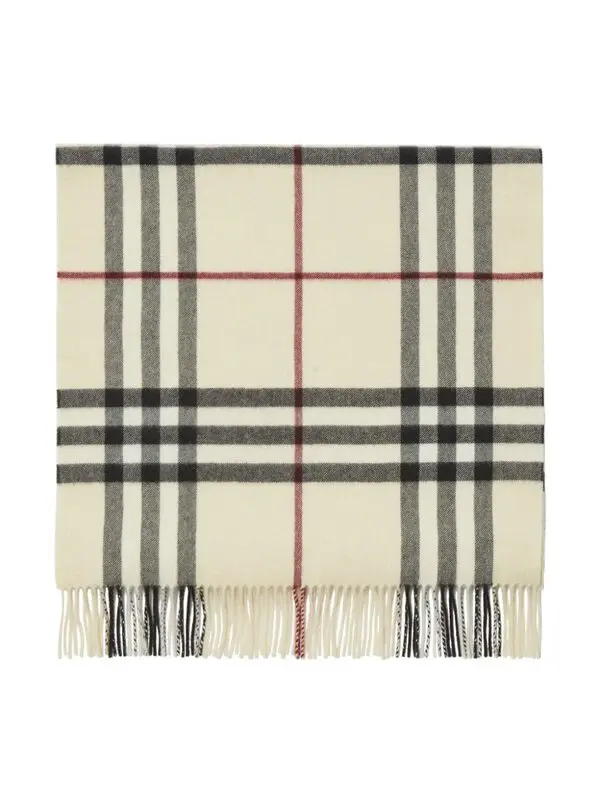 Burberry Check-pattern Cashmere Scarf
