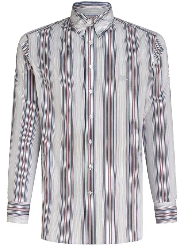 Etro Stripe-pattern Cotton Shirt - White
