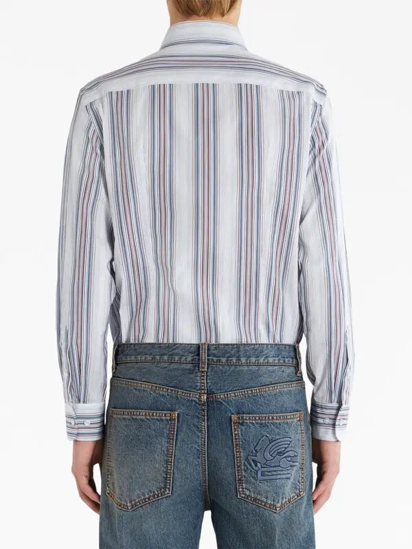 Etro Stripe-pattern Cotton Shirt - White