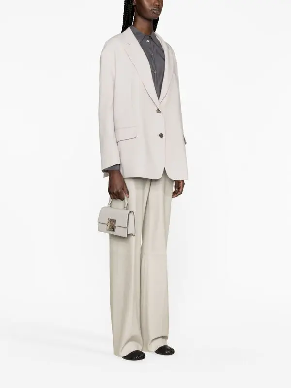 THE FRANKIE SHOP Bea Oversized Blazer - Grey