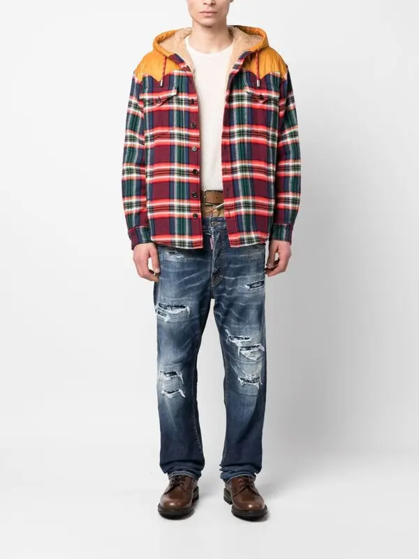 Dsquared2 Check-pattern Hooded Jacket