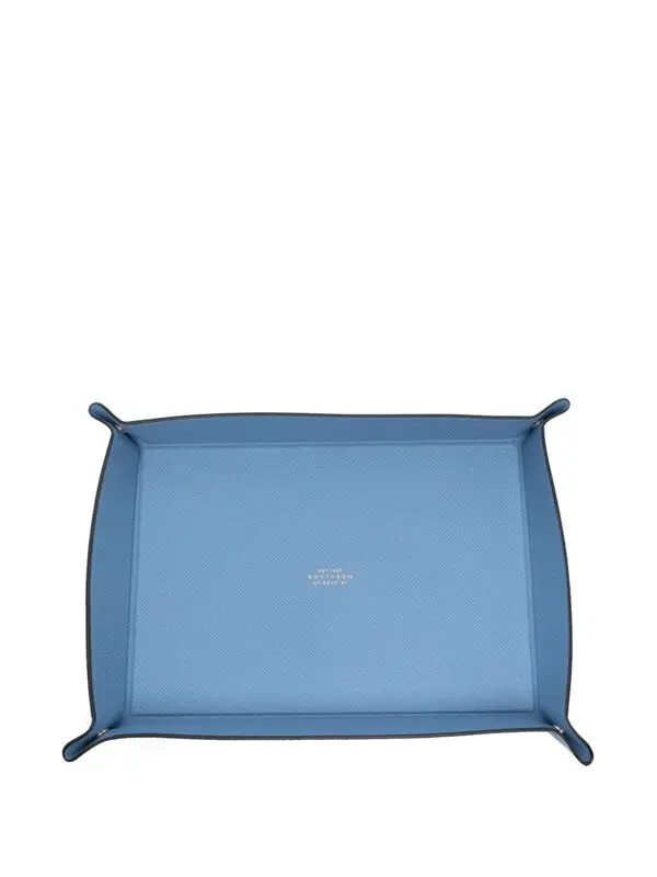 Smythson Large Rectangular Leather Tray