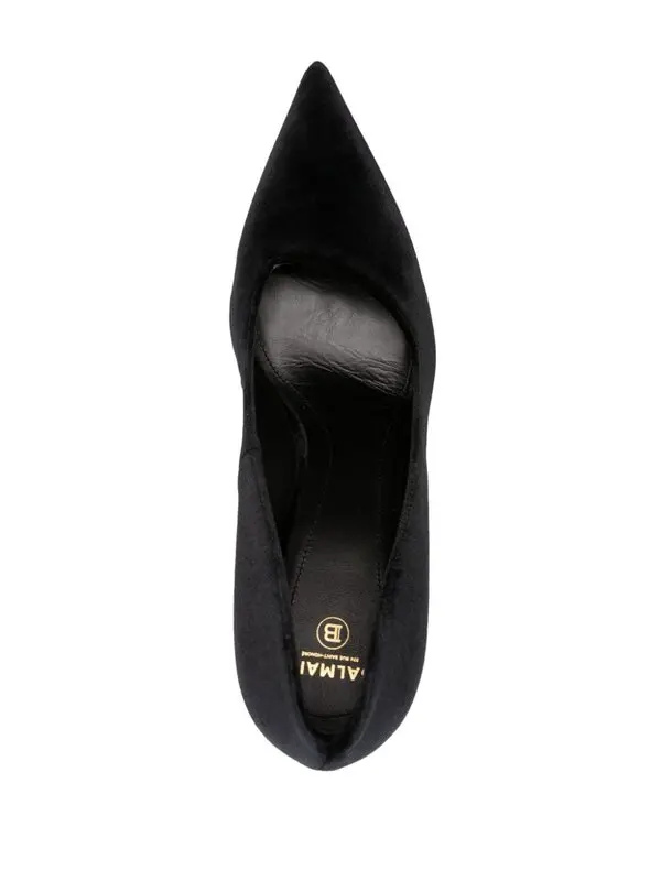 Balmain Moneta 100mm Velvet Pumps