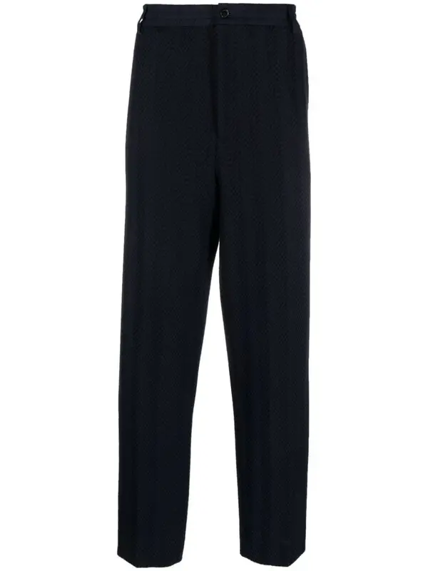 Missoni Chevron-knit Trousers - Blue