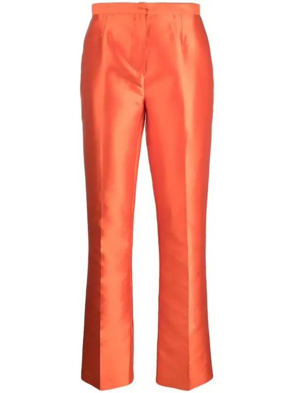 GEMY MAALOUF Satin Straight-leg Trousers