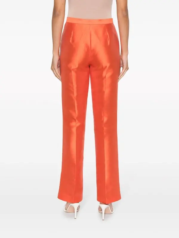 GEMY MAALOUF Satin Straight-leg Trousers