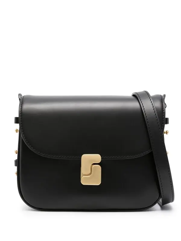 Soeur Mini Bellissima Leather Crossbody Bag - Black