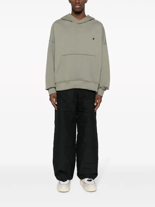A PAPER KID Embroidered Cotton Hoodie