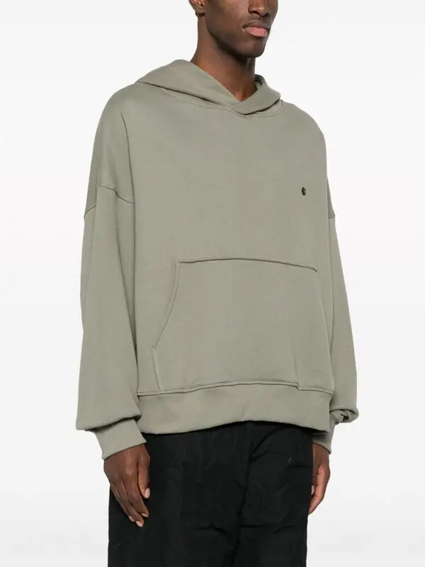 A PAPER KID Embroidered Cotton Hoodie