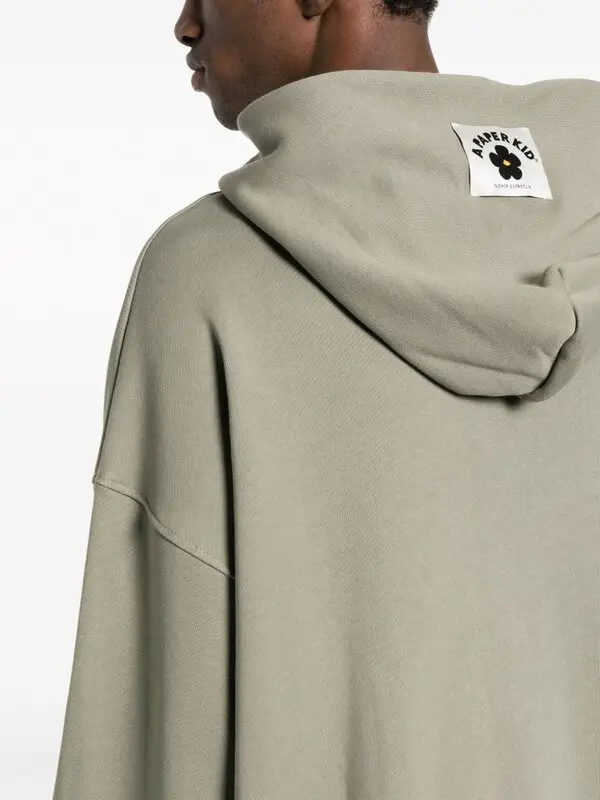 A PAPER KID Embroidered Cotton Hoodie