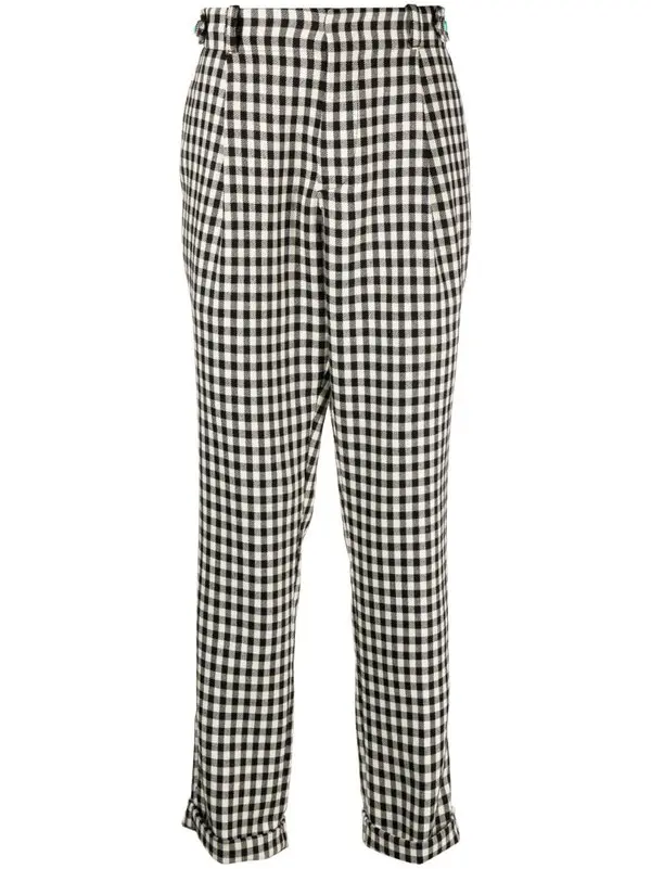 Roberto Cavalli Gingham Tailored Trousers