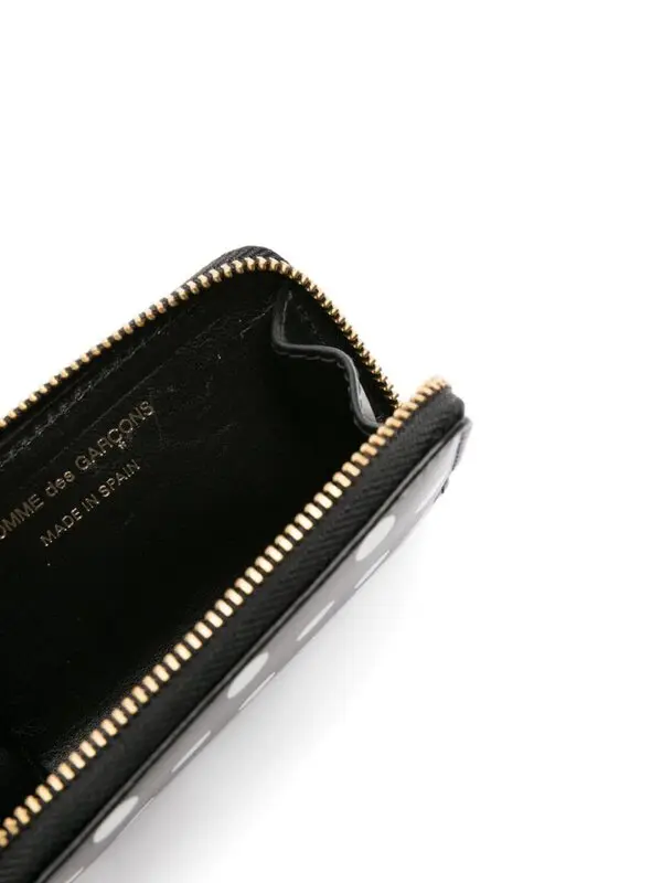 Comme Des Garçons Polka Dot-print Leather Wallet