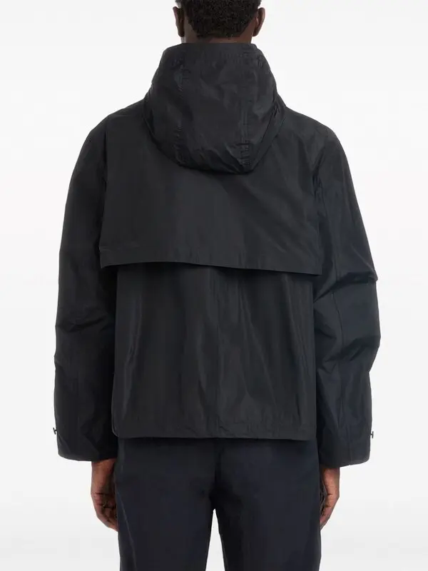 FERRAGAMO Drawstring-hem Hooded Jacket - Black