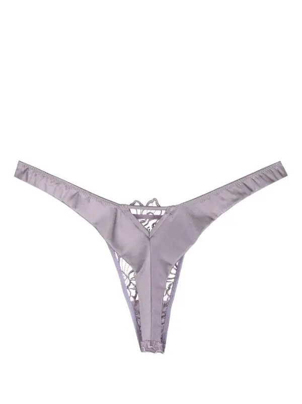 FLEUR DU MAL Whitney Embroidered Thong