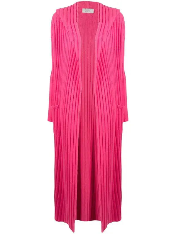 TEDDY CASHMERE Amalfi Rib-knit Cashmere Cardigan - Pink